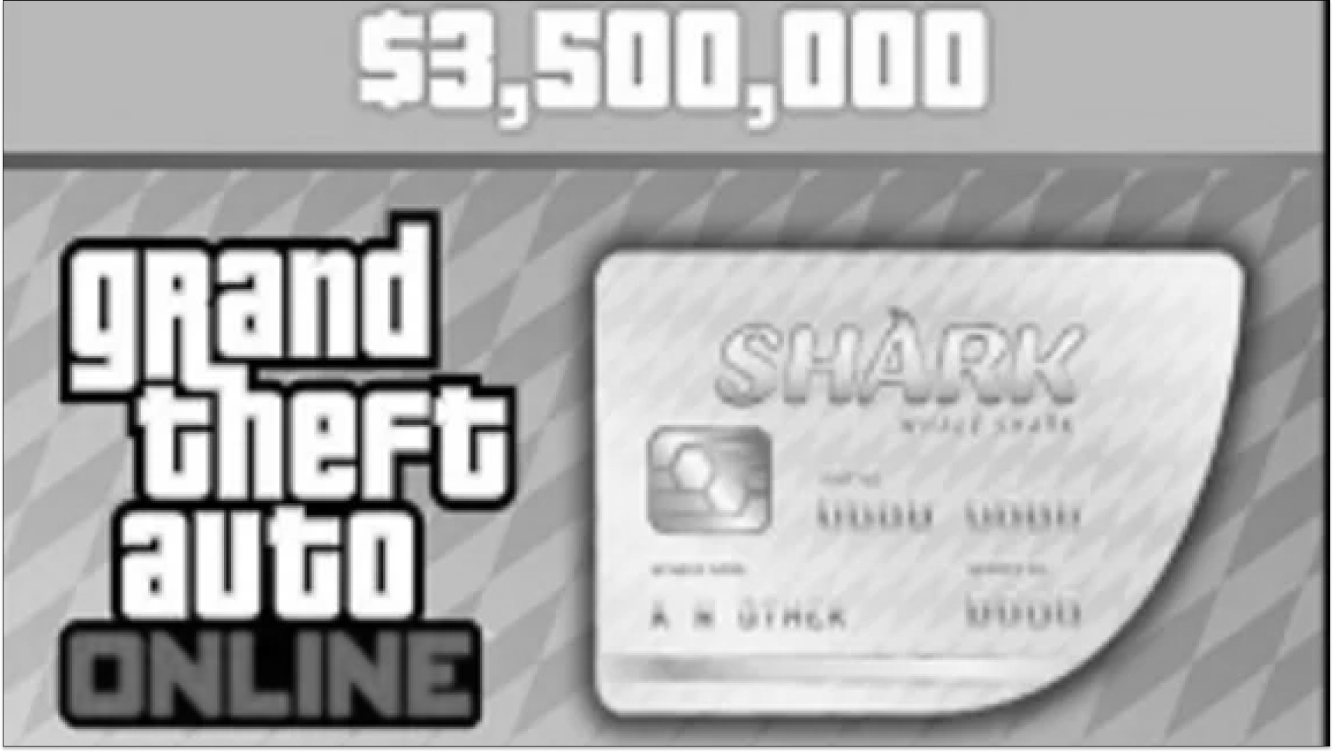 Grand Theft Auto Online: Tiger Shark Cash Card 3 500 000$ купить по ...